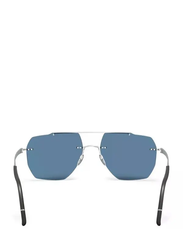 SILHOUETTE Geometric Frame Sunglasses