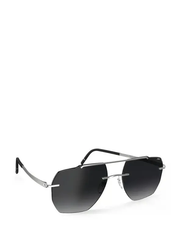 SILHOUETTE Geometric Frame Sunglasses
