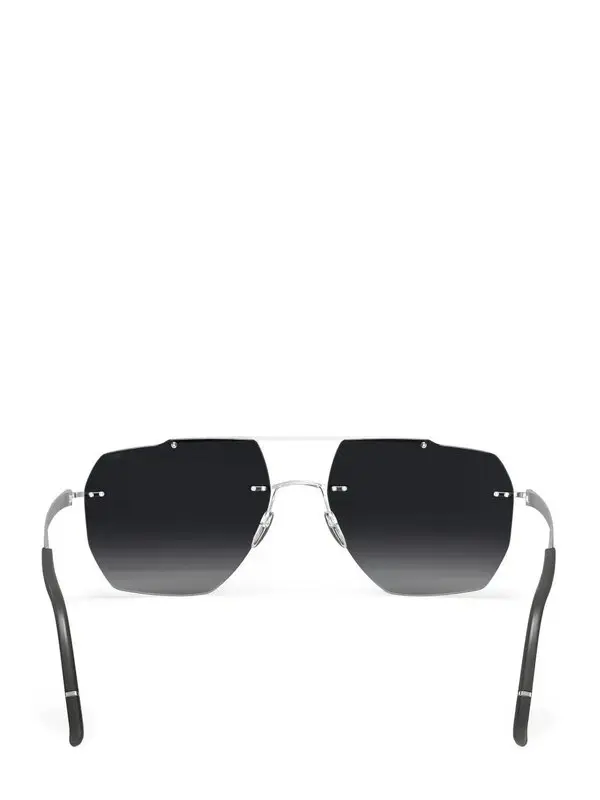 SILHOUETTE Geometric Frame Sunglasses