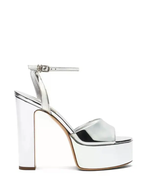 Casadei Mirror-finish Platform Pumps