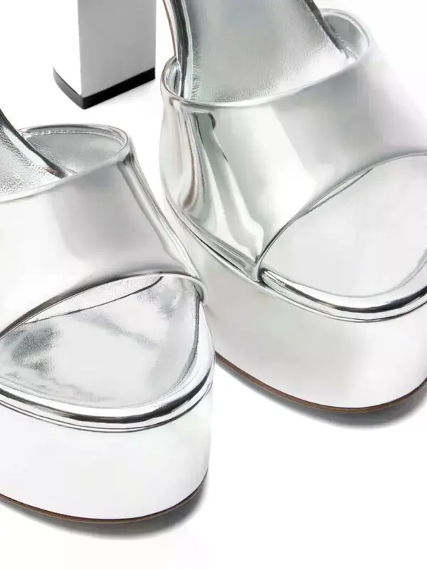 Casadei Mirror-finish Platform Pumps