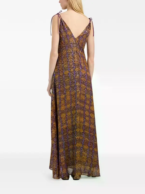 Momoni Fil Coupé Maxi Dress