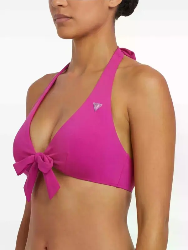 Guess Halterneck Bikini With Bow Detail