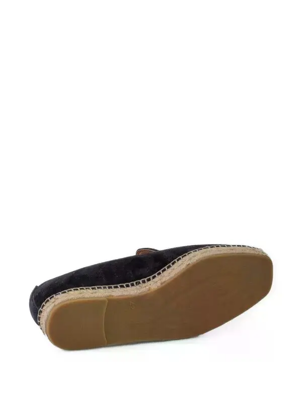 LES HÉRITIERS Suede Slip-on Espadrilles