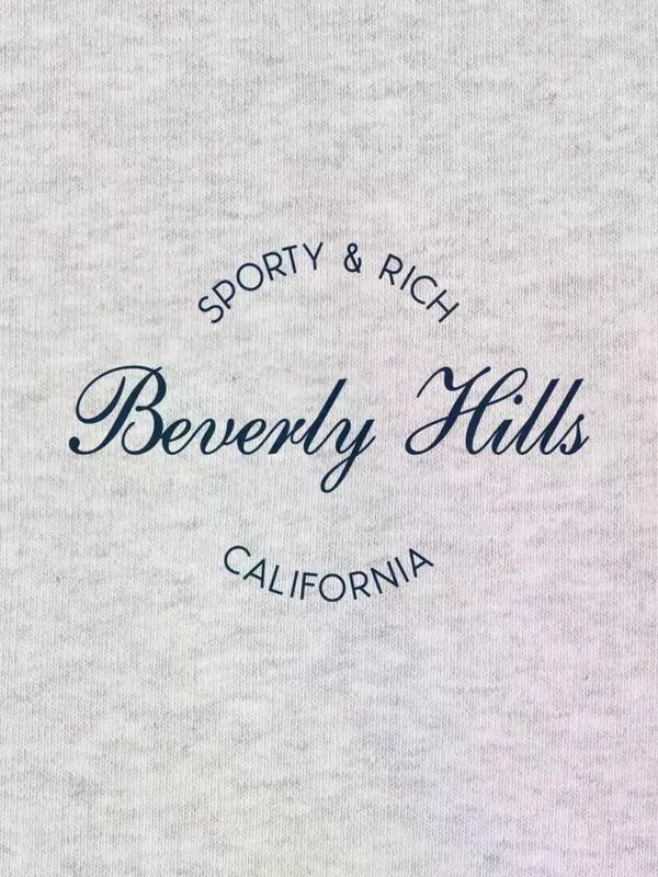 SPORTY & RICH Beverly Script Shorts