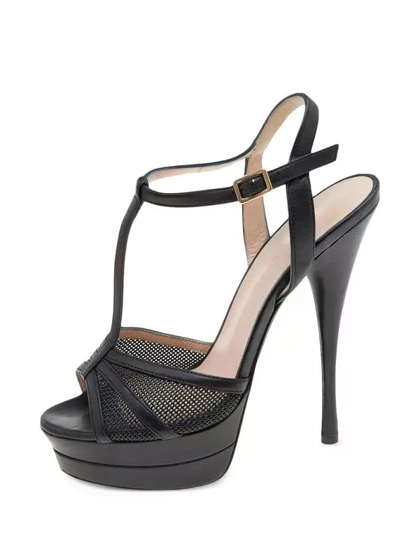 Versace T-strap Platform Stiletto Sandals