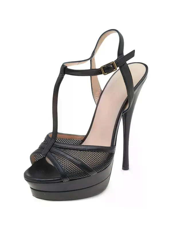 Versace T-strap Platform Stiletto Sandals