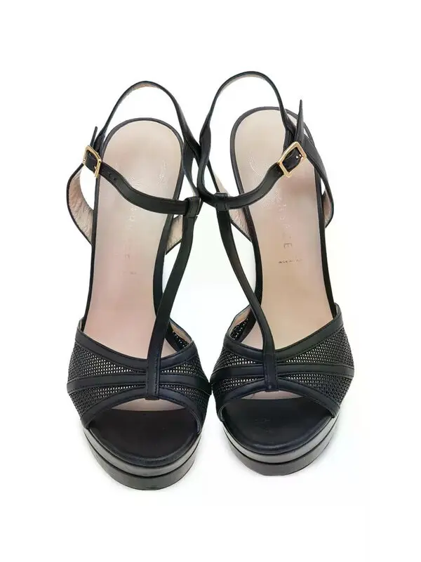 Versace T-strap Platform Stiletto Sandals