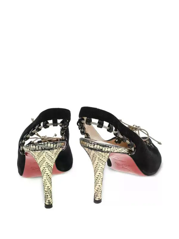 CHRISTIAN LOUBOUTIN Suede Slingback Pumps