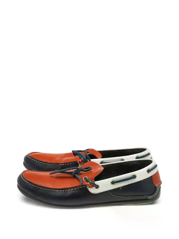 FERRAGAMO Leather Loafers With Bow Detailing