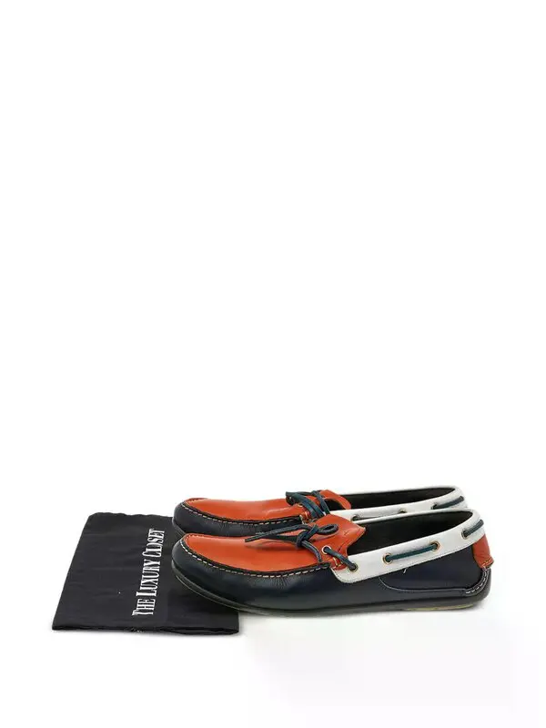 FERRAGAMO Leather Loafers With Bow Detailing