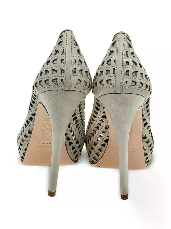 Miu Miu Laser-cut Platform Pumps