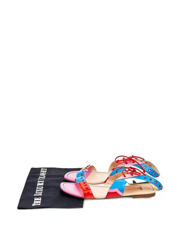 Fendi Ankle-cuff Flat Sandals