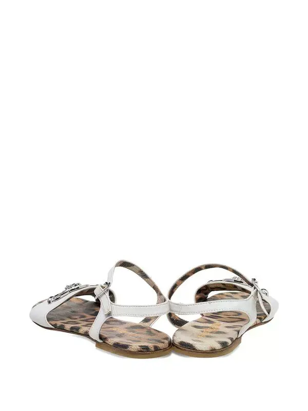 Roberto Cavalli Embellished Leather Sandals