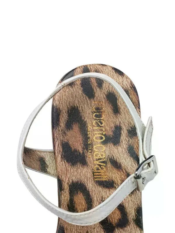 Roberto Cavalli Embellished Leather Sandals