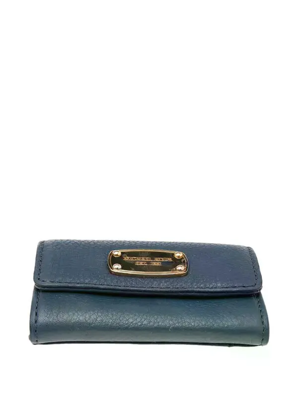 Michael Kors Flap-style Leather Wallet - Blue