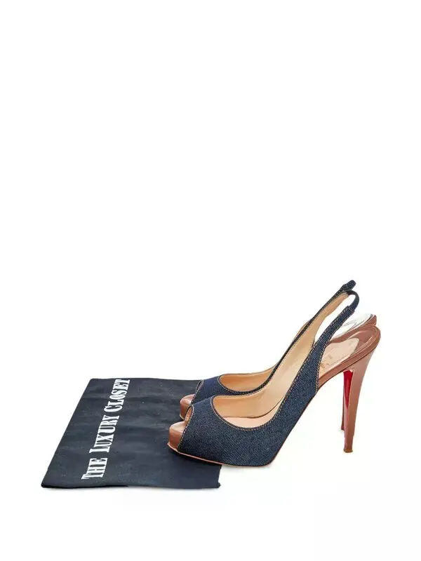 CHRISTIAN LOUBOUTIN Lady Peep Slingback Sandals