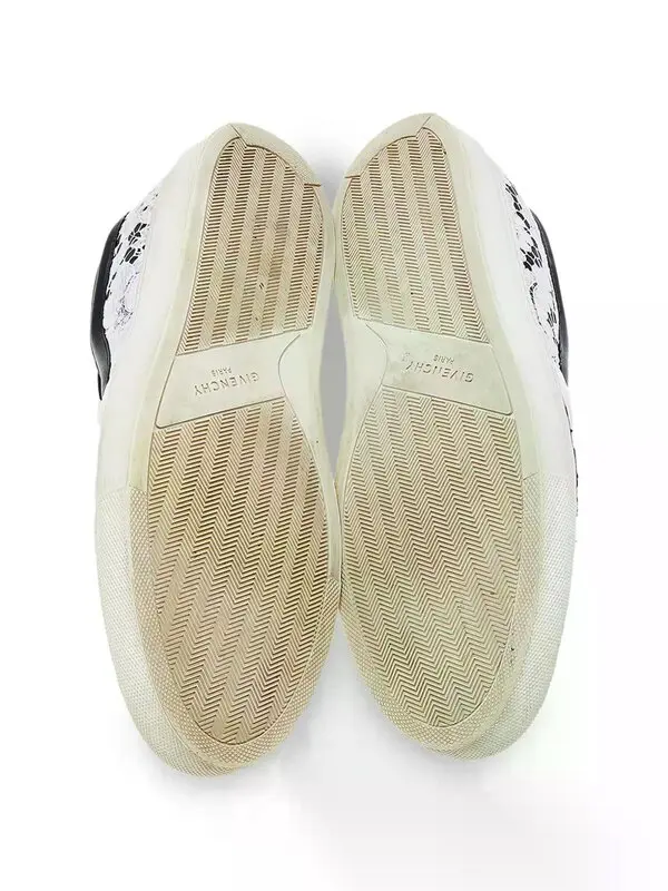 Givenchy Lace Leather Slip-on Sneakers