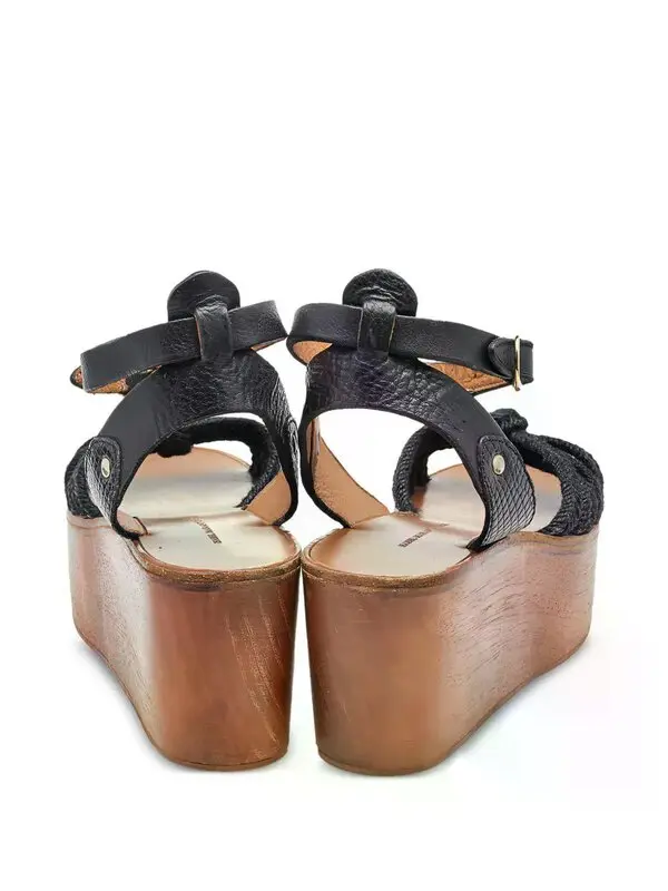 Isabel Marant Étoile Knotted Wedge Platform Sandals