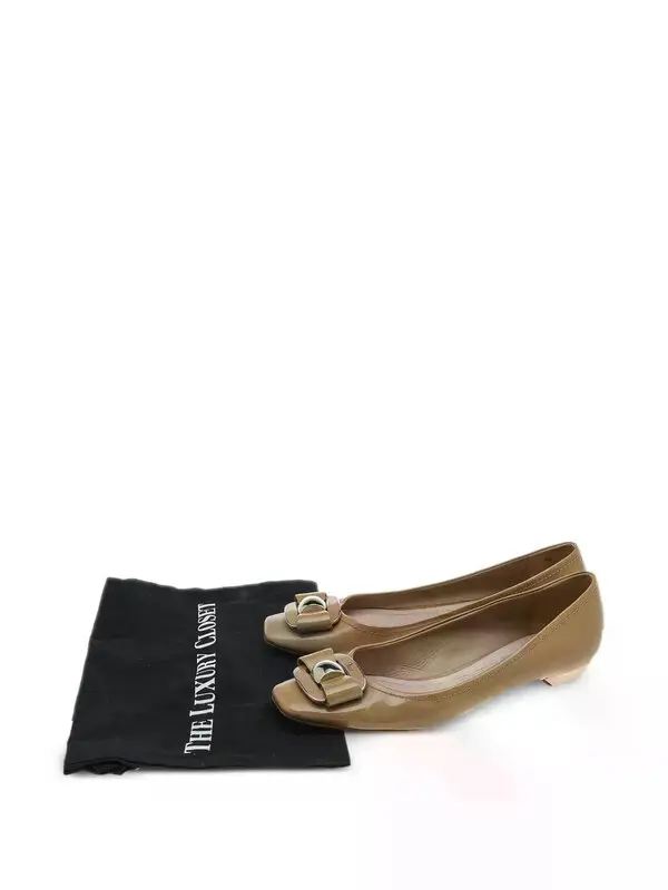 Dior Bow Detail Ballet Flats