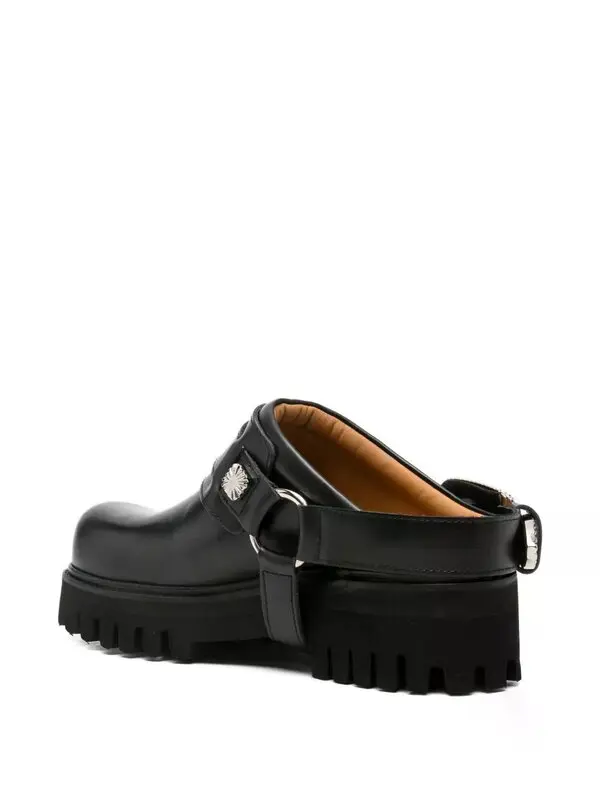 Toga Buckle-detail Lug-sole Mules