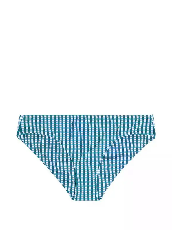NOUNOU Missy Checked Bikini Bottoms - Blue