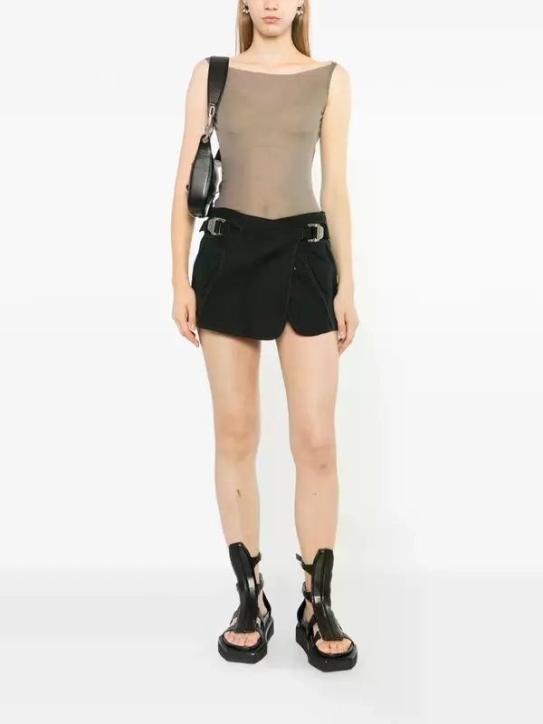 Rick Owens Sheer Raw-edge Top