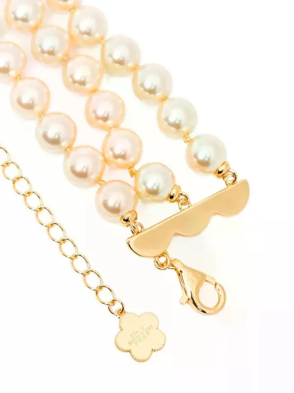 SHUSHU/TONG Baroque-frame Faux Pearl Necklace
