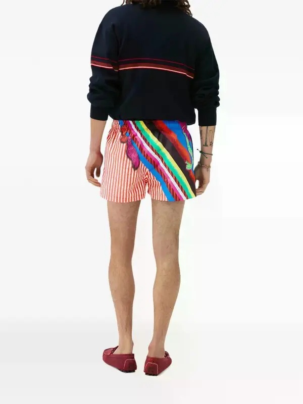 Versace Formula Print Swim Shorts