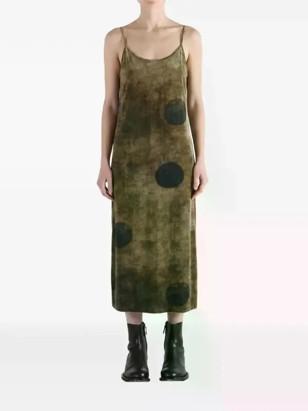 UMA WANG Polka-dot Daya Midi Dress