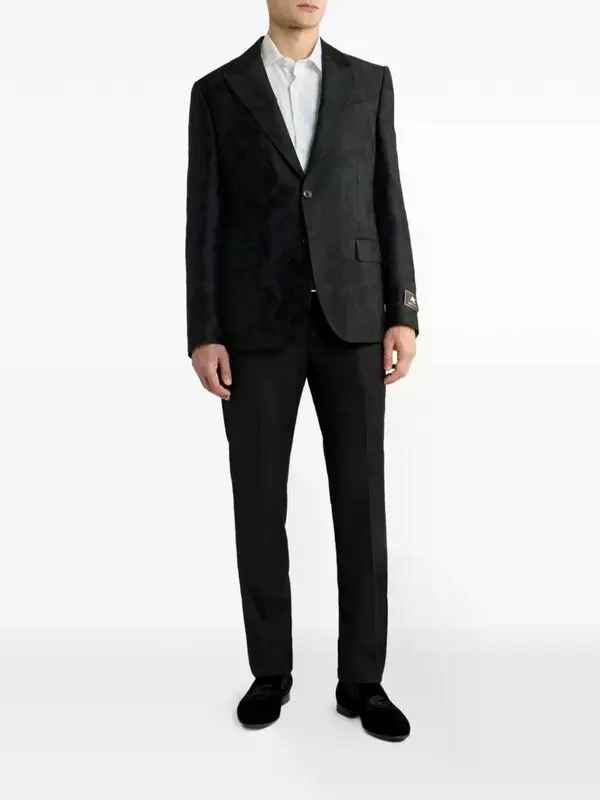 Etro Floral-jacquard Single-breasted Blazer