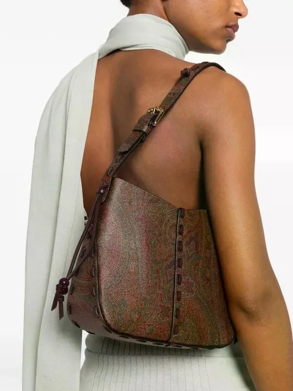 Etro Paisley Volcano Shoulder Bag - Brown