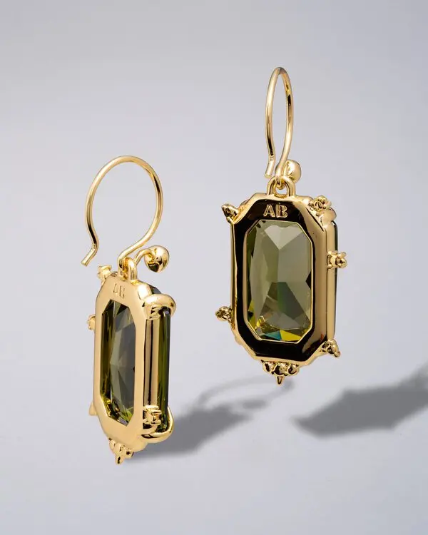 Alexis Bittar Imperial Noir Baguette Drop Earrings