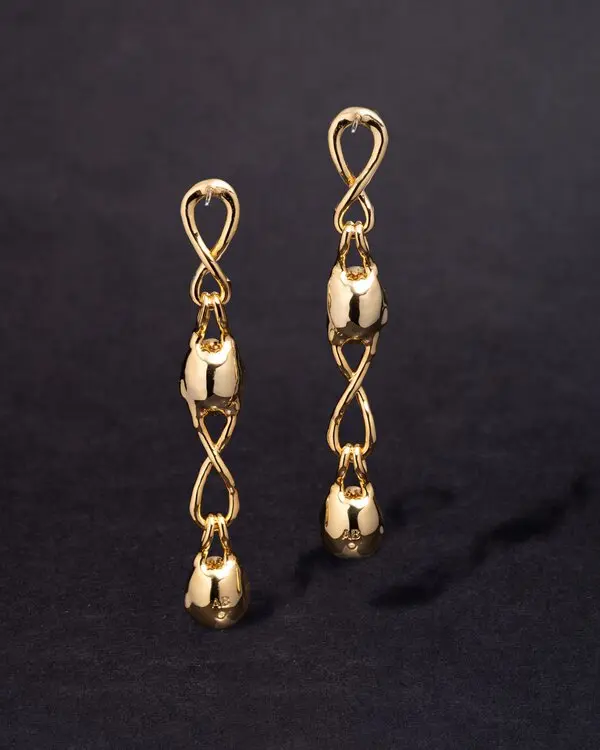Alexis Bittar Infinity Knot Crystal Drop Earrings - Basil