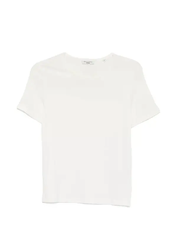 Marc O'polo Ribbed Knit T-shirt - Neutrals