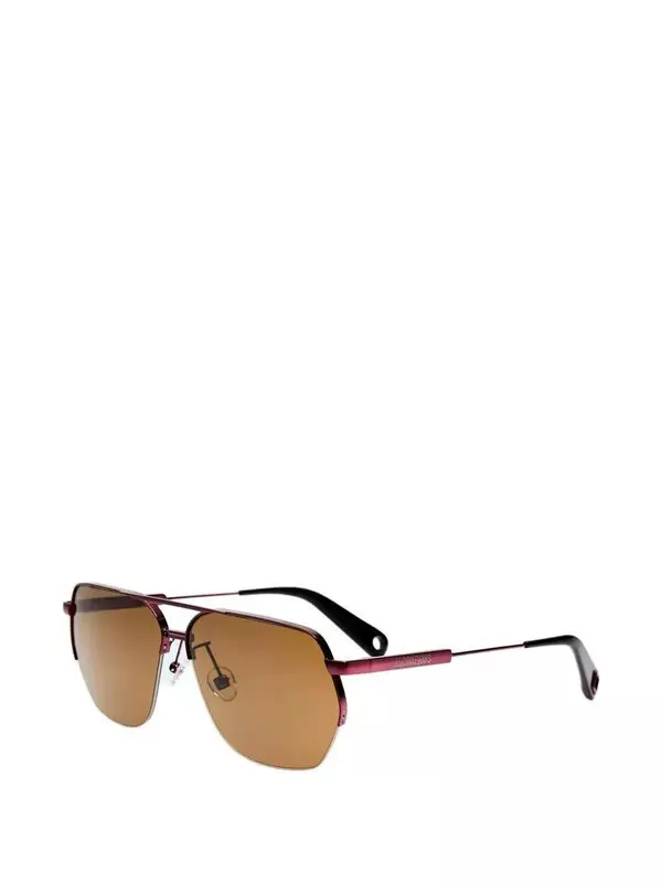 Jacquemus Aviator Pilot Sunglasses - Red