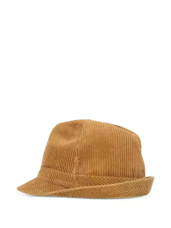 Vintage Corduroy Trilby Hat