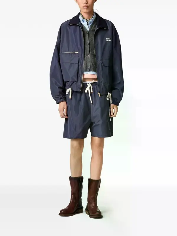 Miu Miu Technical Fabric Bermuda Shorts
