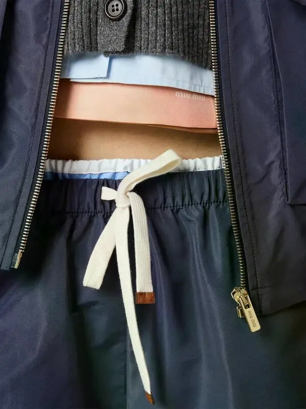 Miu Miu Technical Fabric Bermuda Shorts
