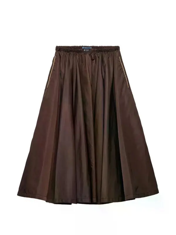 Prada Lightweight Gathered Re-nylon Skirt