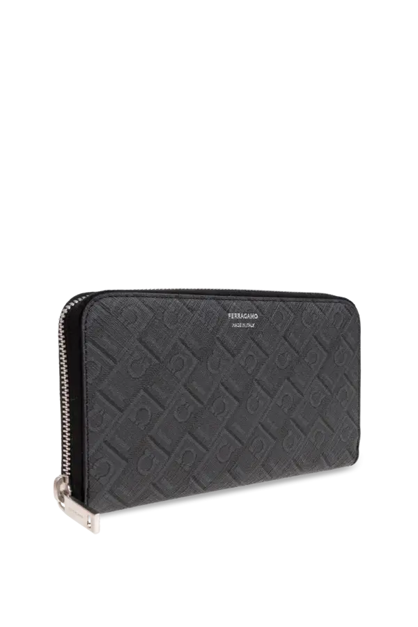 FERRAGAMO Canvas Wallet With Monogram