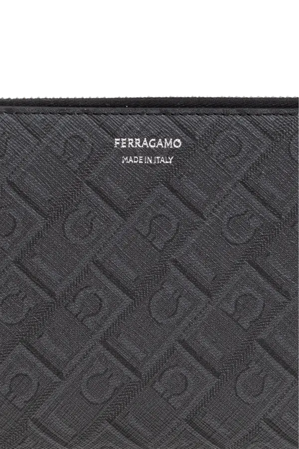 FERRAGAMO Canvas Wallet With Monogram