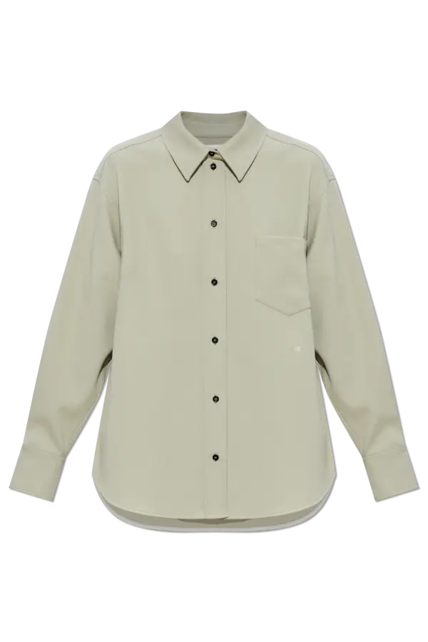 Victoria Beckham Relaxed Fit Pocket Shirt - Green
