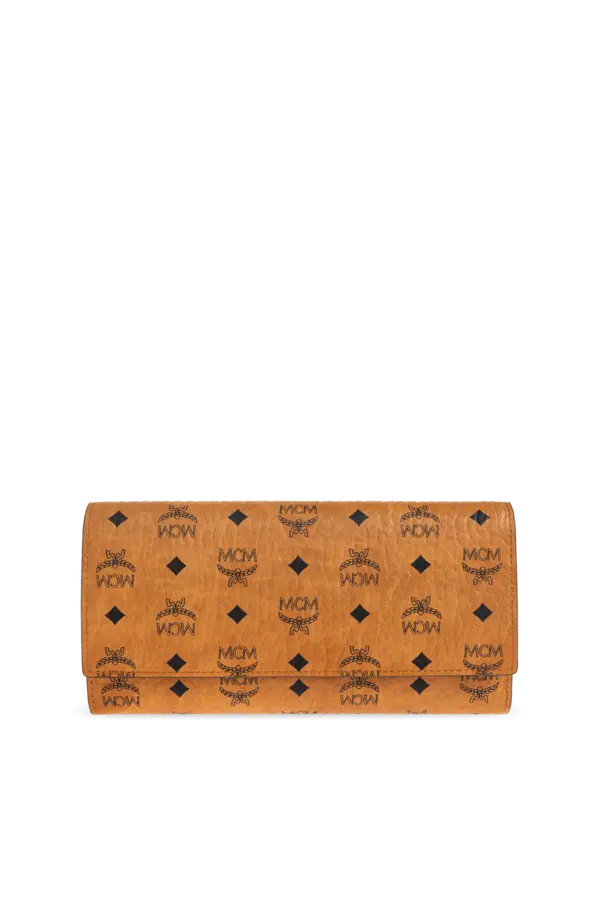Mcm Monogram Wallet - Brown