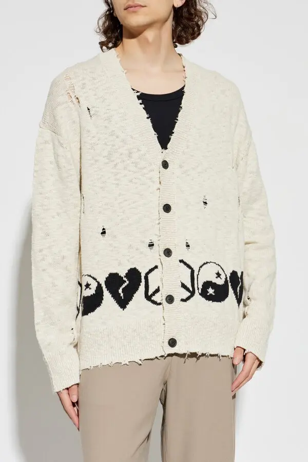ALLSAINTS Tabua Cardigan With Graphic Motifs