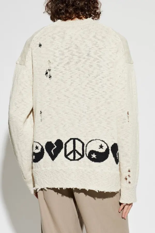 ALLSAINTS Tabua Cardigan With Graphic Motifs