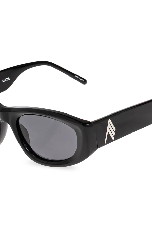 Attico Linda Farrow X Acetate Cat Eye Sunglasses - Black