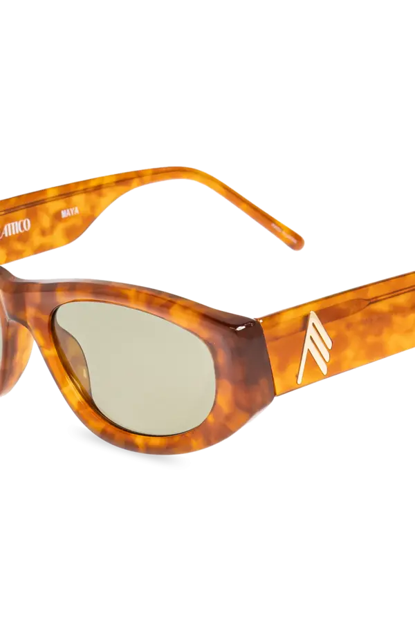 Attico Linda Farrow X Sunglasses - Brown