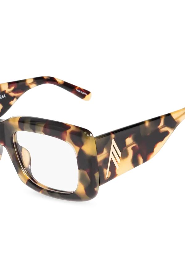 Attico Linda Farrow X Rectangular Eyeglasses - Brown