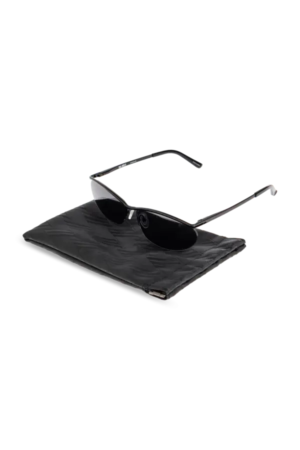 Attico Linda Farrow X Oval Sunglasses - Black